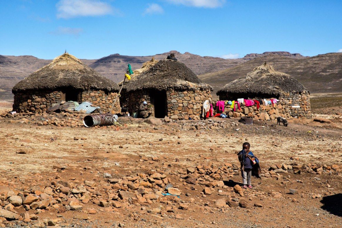 Driving the Sani Pass into Lesotho