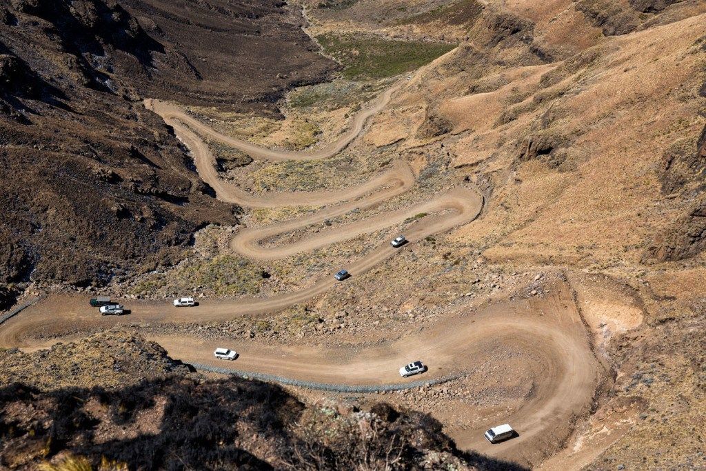 Driving the Sani Pass into Lesotho
