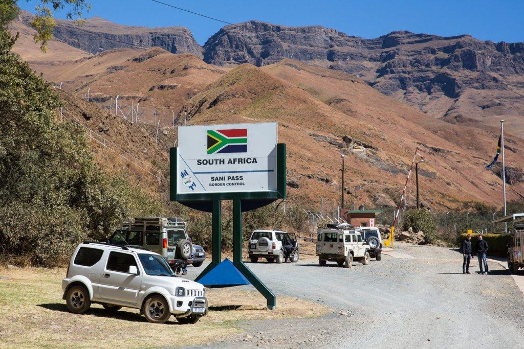 Driving the Sani Pass into Lesotho
