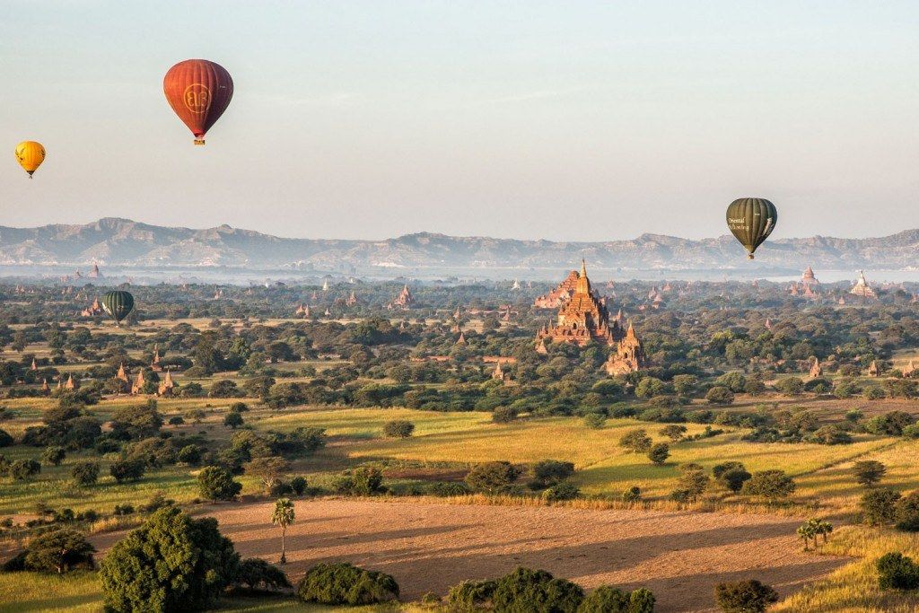 A Hot Air Balloon Ride Over Bagan, Myanmar