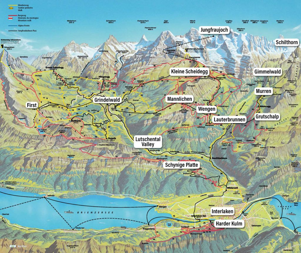 Jungfrau Itinerary: 1 to 7 Days in Murren, Lauterbrunnen, Jungfraujoch ...