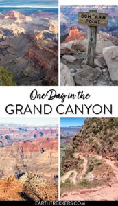 One Day in the Grand Canyon Itinerary: Things to Do, Map, Photos