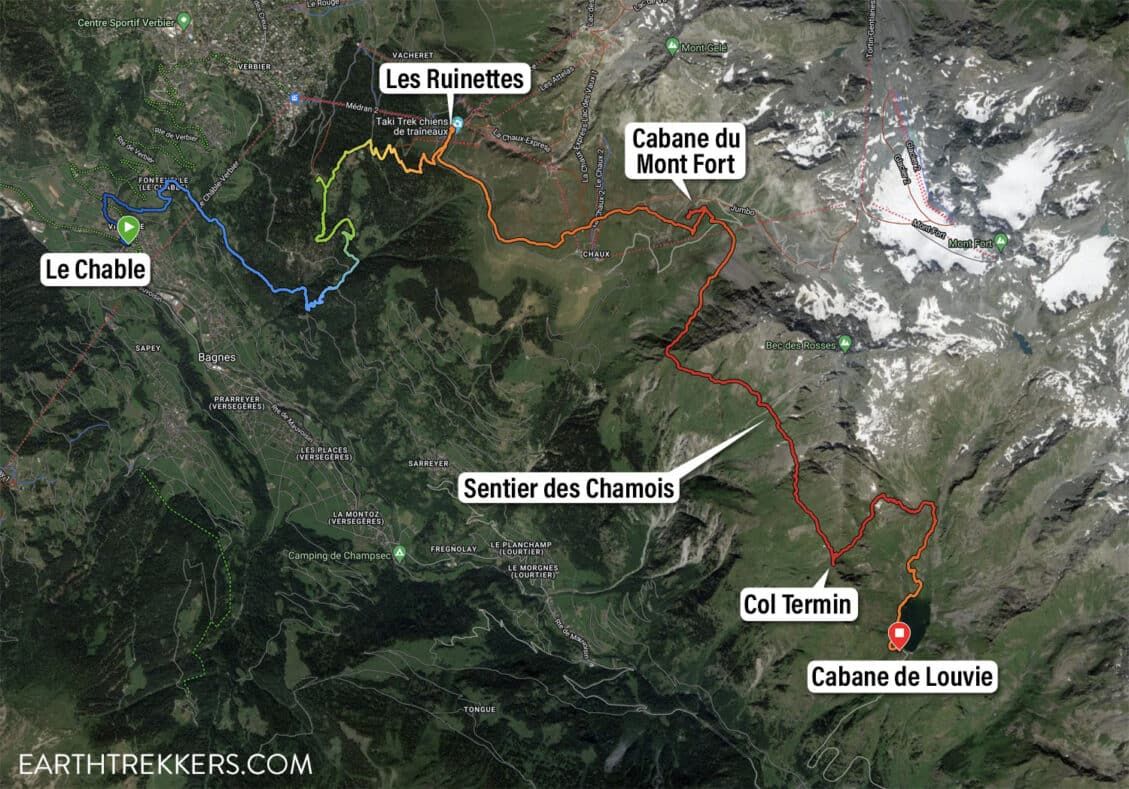 Walker's Haute Route Stage 5: Le Châble to Cabane du Mont Fort
