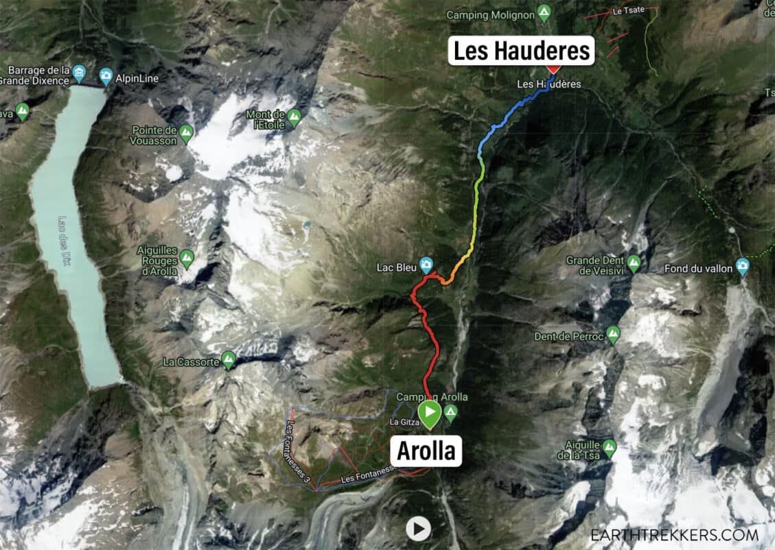 Walker's Haute Route Stage 8: Arolla to Les Haudères
