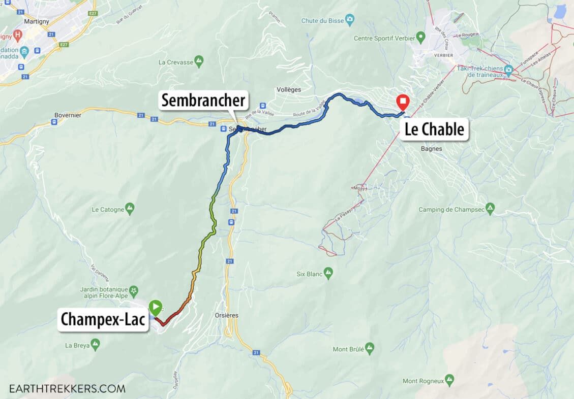 Walker's Haute Route Stage 4: Champex-Lac to Le Châble