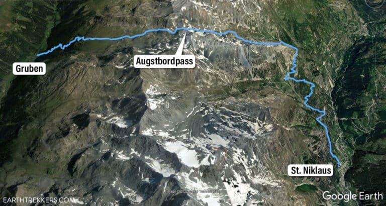 Walker's Haute Route Stage 12: Gruben to Augstbordpass to St. Niklaus