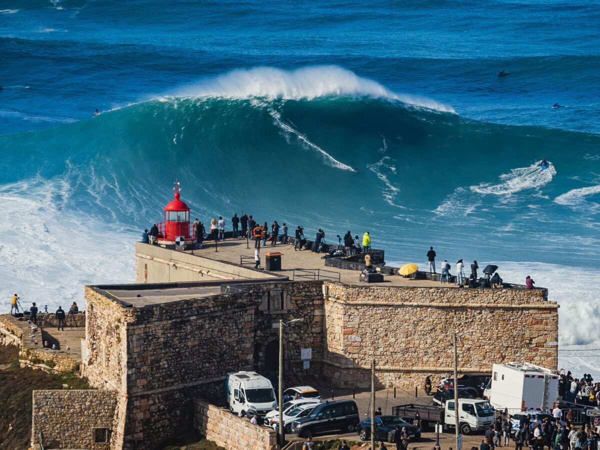 Nazare Beach Surfing