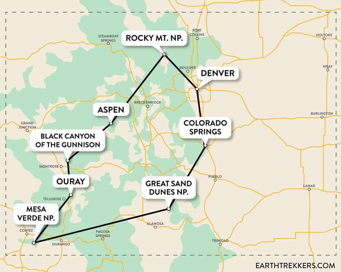 7 to 14 Day Colorado Itinerary: National Parks & Scenic Drives