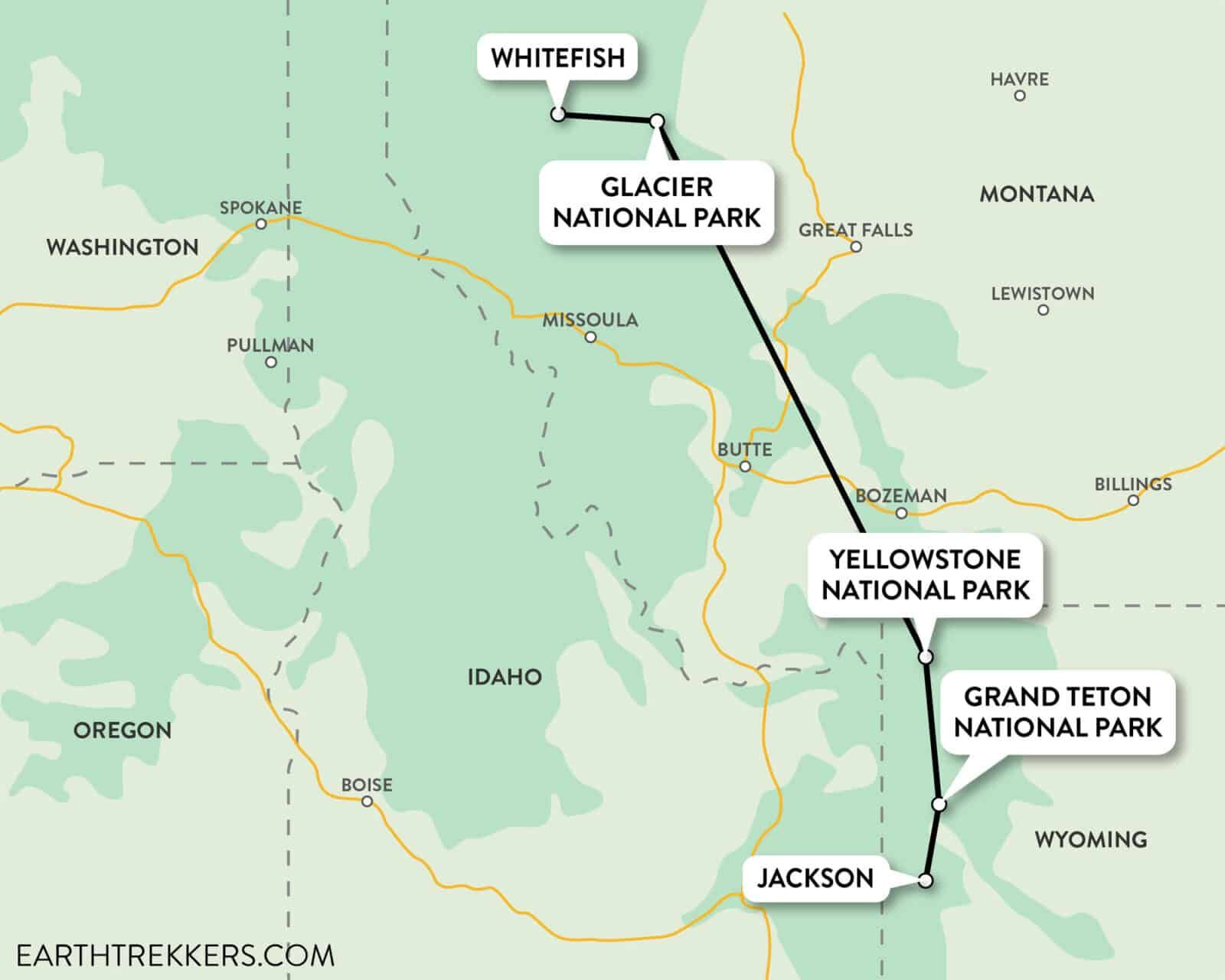 Grand Teton, Yellowstone and Glacier National Parks: 10 Day Road Trip ...
