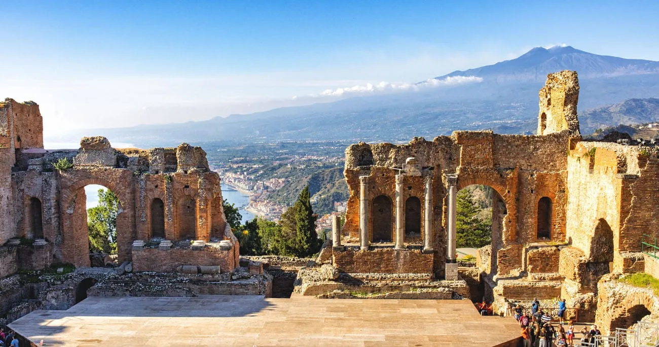 Taormina Sicily Italy Map Island